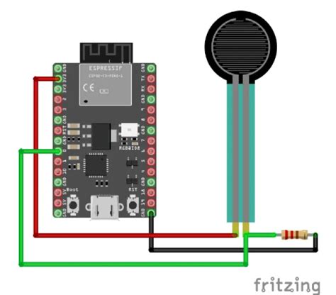 getting started with esp32 c3 and force sensitive resistor fsr402