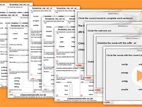 Free Grammar Year 1 Recognising ‘ Ing ‘ Ed ‘ Er Summer Block 4 Step 1 Teaching Resources