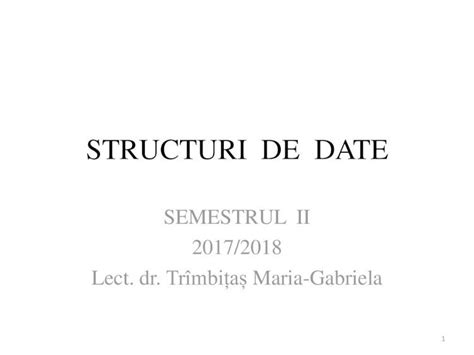 Pdf Structuri De Date Facultatea De Matematică şi Gabitrcurs12