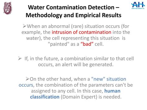 Ppt Water Contamination Detection Methodology And Empirical Results Powerpoint Presentation