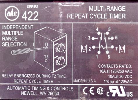 ATC 422 MULTI RANGE REPEAT CYCLE TIMER PLC Toolbox Supply