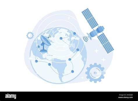 Gps Coverage Area Earth Observation Space Communications Idea