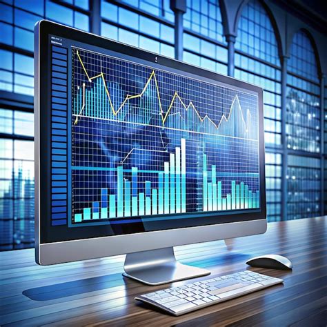 Computer Screen Displaying Complex Tax Algorithms With Financial Graphs