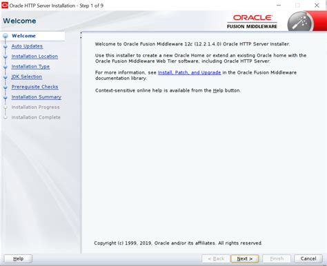 Installing And Configuring Oracle Server Ohs