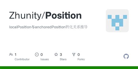 Github Zhunityposition Localposition与anchoredposition转化关系推导