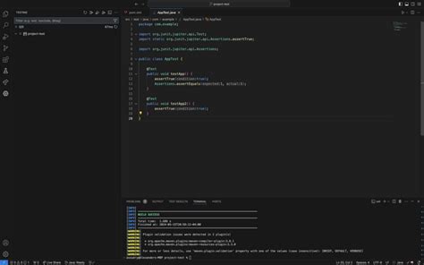 test runner for java extension not picking up tests on a maven project