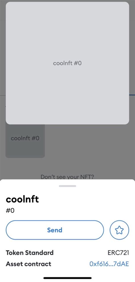 The NFT Metadata Image Name Description Didn T Shown With The NFT