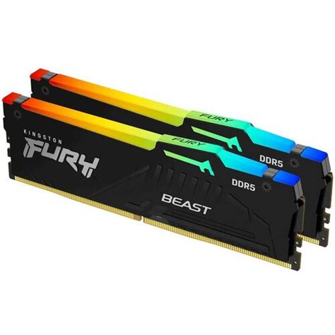 Kingston Ram Memorija Dimm Ddr5 16gb 2x8gb 5600mhz Fury Beast Rgb Kingston Ram Memorija Dimm Ddr5 16gb 2x8gb 5600mhz Fury Beast Rgb