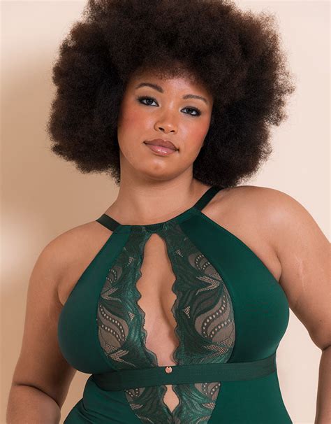 Scantilly Indulgence Multiway Stretch Lace Body Emerald Green Brastop Us
