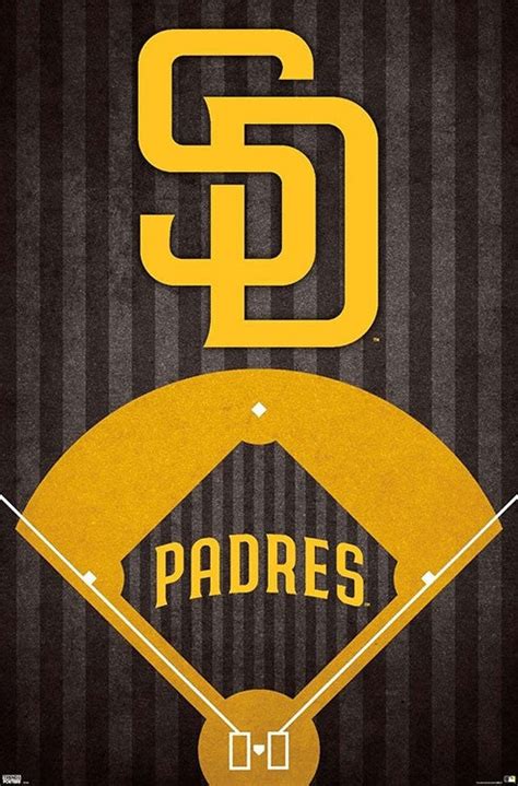 San Diego Padres Logo San Diego Padres Brown And Gold Official Mlb