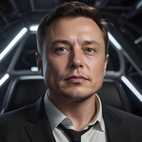 A Elon Musk Portrait Premium Ai Generated Image