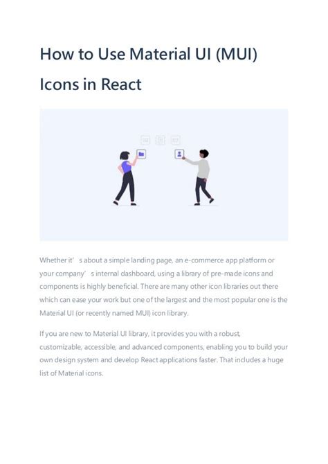 How To Use Material Ui Mui Icons In React Pdf