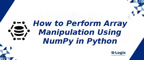 Python Sample Code For Performe Array Manipulation Using Numpys Logix