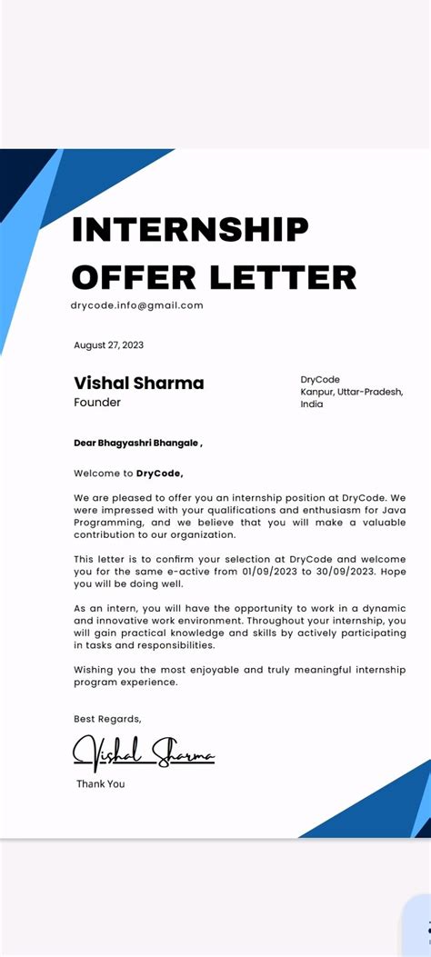 bhagyashri bhangale on linkedin drycode drycodeinternship
