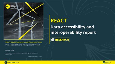 React Data Accessibility And Interoperability Report Icebreaker One