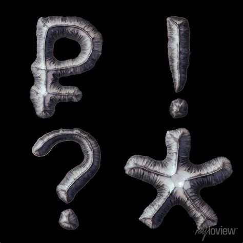 Set Of Symbols Rouble Exclamation Mark Question Mark Asterisk