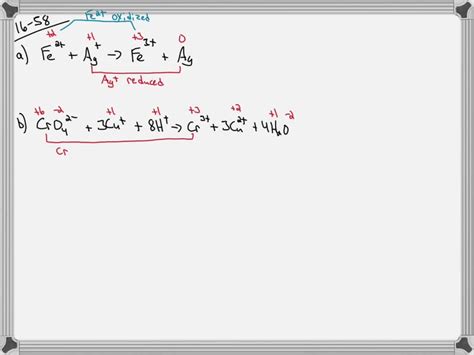 Solved Determine The Oxidation States Of Each Element In The Following Reactions Fe S G
