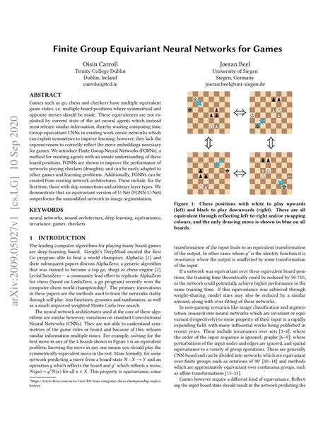 Finite Group Equivariant Neural Networks For Games Deepai