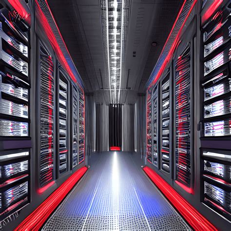 Hyper Realistic Detailed Switch In Data Center · Creative Fabrica