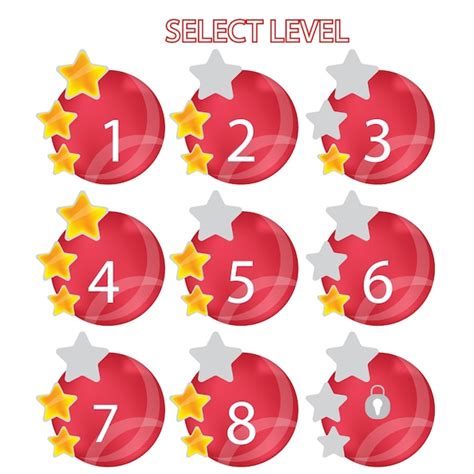 Premium Vector Game Level Select Vector Premium Vector Game Level Select Vector
