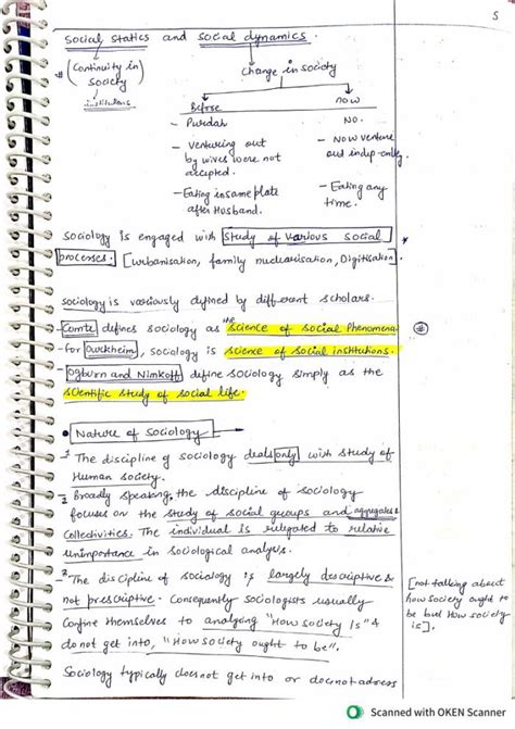 Toppers Notes Sociology Optional Handwritten Notes Paper Iii By