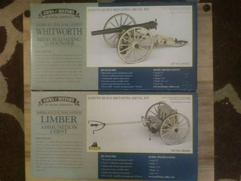 Whitworth Model Breech Loading 12 Pounder Cannon And Limber Ammunition Chest 4546005691