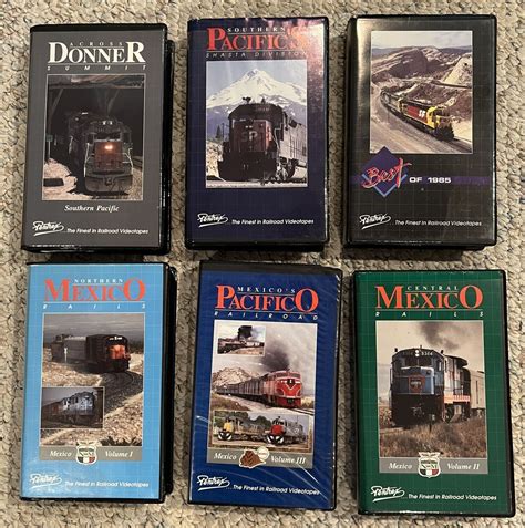 6 Pentrex Vhs Tapes Southern Pacific Mexico Best Of 1985 4704136767