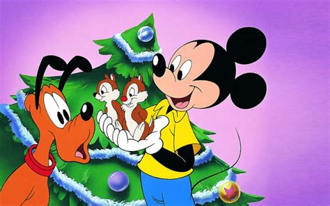 Mickey Mouse Pluto Chip And Dale Wallpaper