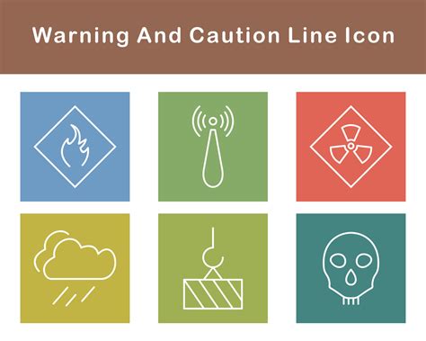 Warning And Caution Vector Icon Set 20699086 Vector Art At Vecteezy
