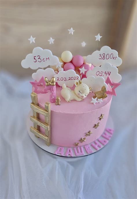 Торт для девочки на 1 годик Торт для девочки Торт ко дню рождения девочки Торт для ребёнка