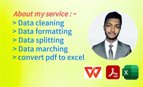 Marge Data And Convert Pdf To Excel And Word Data Entry Facility By Mostakinexcel Fiverr