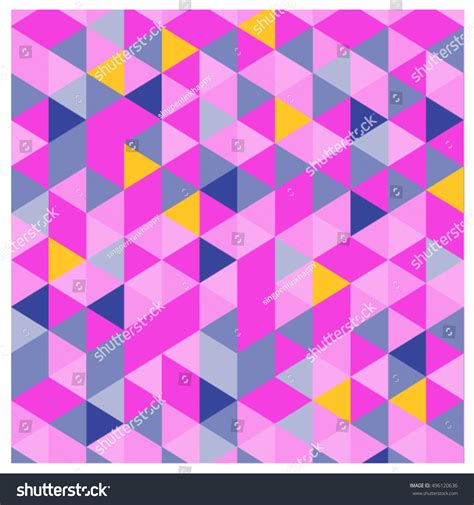 Vector Abstract Geometric Cube Triangle Angular Stock Vector Royalty Free 496120636