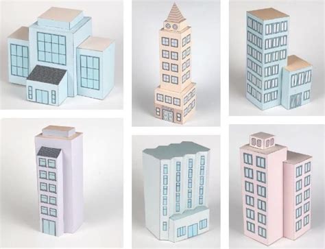 Paper Buildings 10 Free Pdf Printables Printablee Paper House
