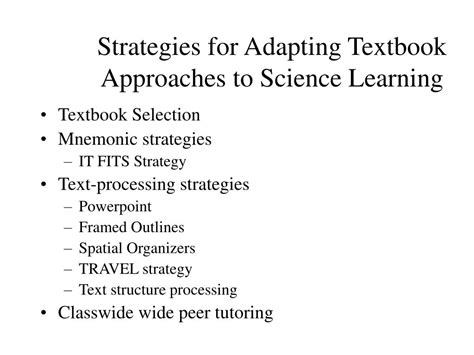 PPT Adapting Textbook And Activities In Science PowerPoint Presentation ID