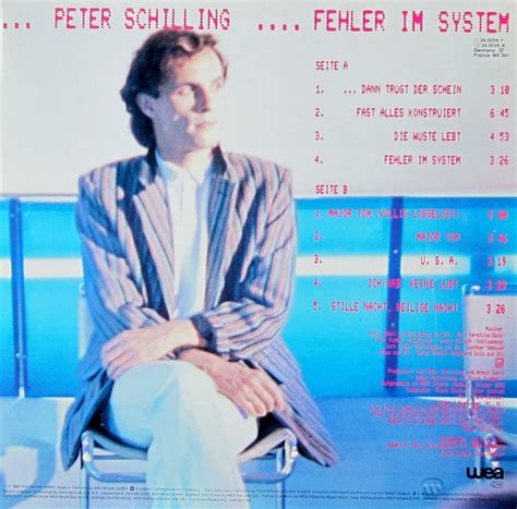 Peter Schilling Fehler Im System Pepe Vinyl