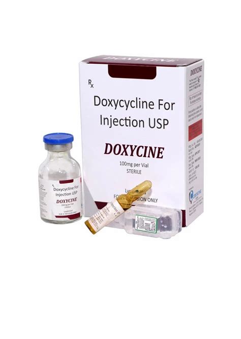 Doxycycline 100 Mg Inj At ₹ 562 91 Vial In Panchkula Id 23495245733