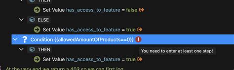 error message need a step in condition falsely showing bugs wappler community