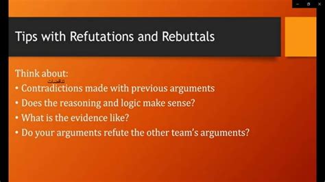 Refutation And Rebuttal Pptx