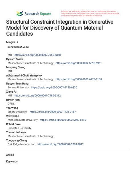 Pdf Structural Constraint Integration In Generative Model For