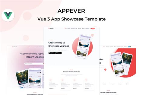 appever vue app landing template