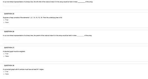 solved in our non linked representation of a binary tree