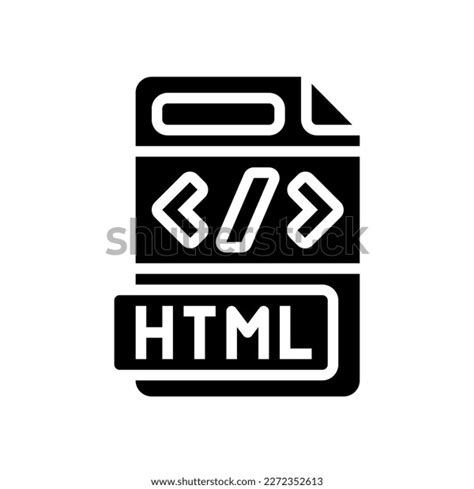 Html File Format Document Glyph Icon Stock Vector Royalty Free 2272352613 Shutterstock
