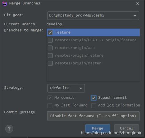 Phpstorm合并git分支phpstorm将git分支合并到本地 Csdn博客