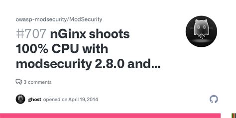 Nginx Shoots 100 Cpu With Modsecurity 280 And Json Request And Response Yajl Compiled