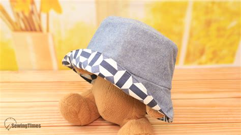 DIY Bucket Hat With Easy Pattern Drawing Tutorial