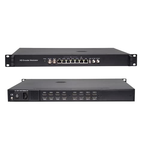 CATV Headend Digital Modulator DVB T HD Encoder H Encoder Modulador Encoder Modulador And