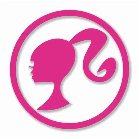 Barbie Round Decal