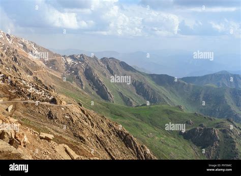 View Road Howraman In Zagros Mountain Near Border Of Iran And Iraq