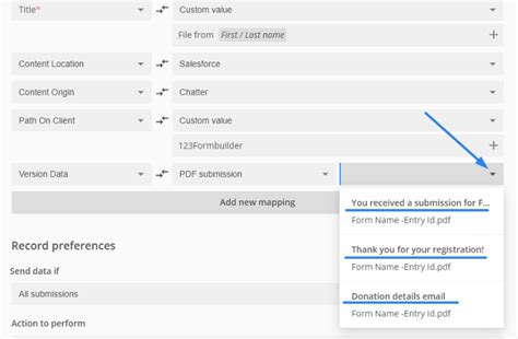 Send Form Pdf To Salesforce In Attachments Andor Files Objects