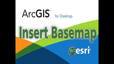 How To Insert Basemap In Arcgis Youtube